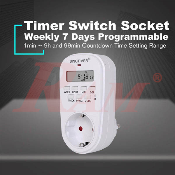 TM518 Timer Switch Socket | RAM Electronics website
